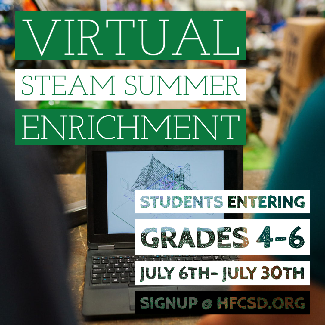 STEAM Summer Enrichment 2020 - Hudson Falls School District